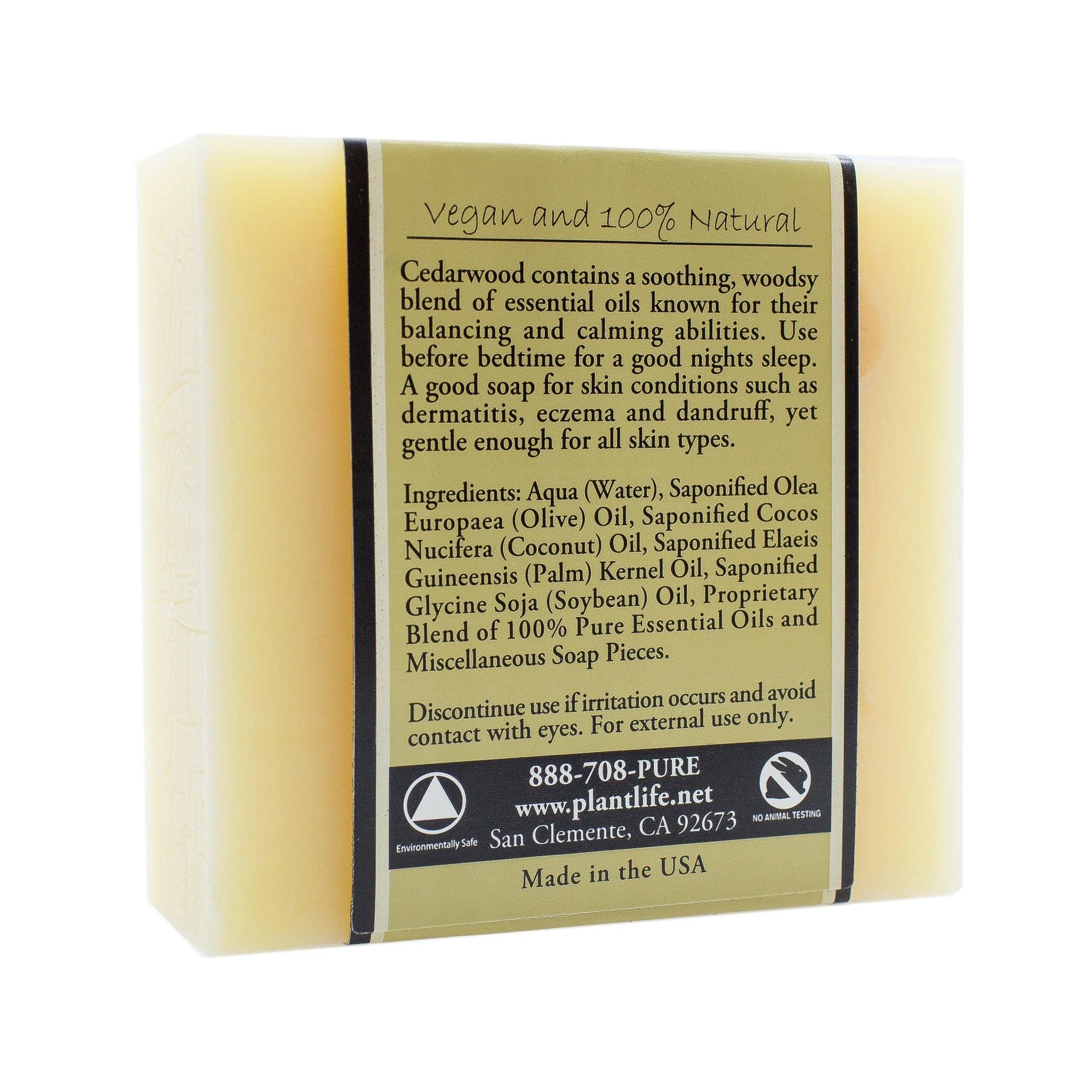 Cedarwood Bar Soap – Plantlife